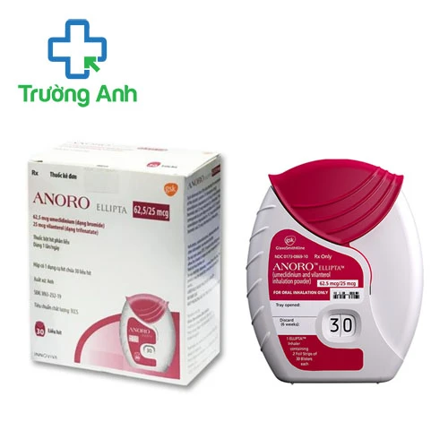 Anoro Ellipta 62.5/25mcg - Thuốc chống co thắt phế quản