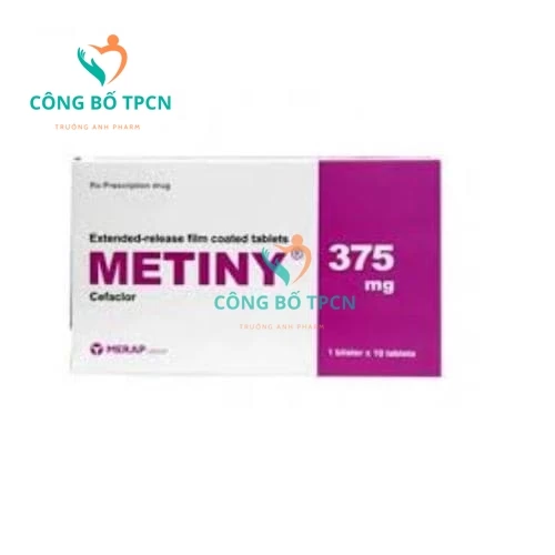 Metiny 375mg Merap - Thuốc điều trị nhiễm trùng đường hô hấp