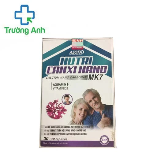 Nutri Canxi Nano MK7 - Hỗ trợ sự phát triển hệ xương